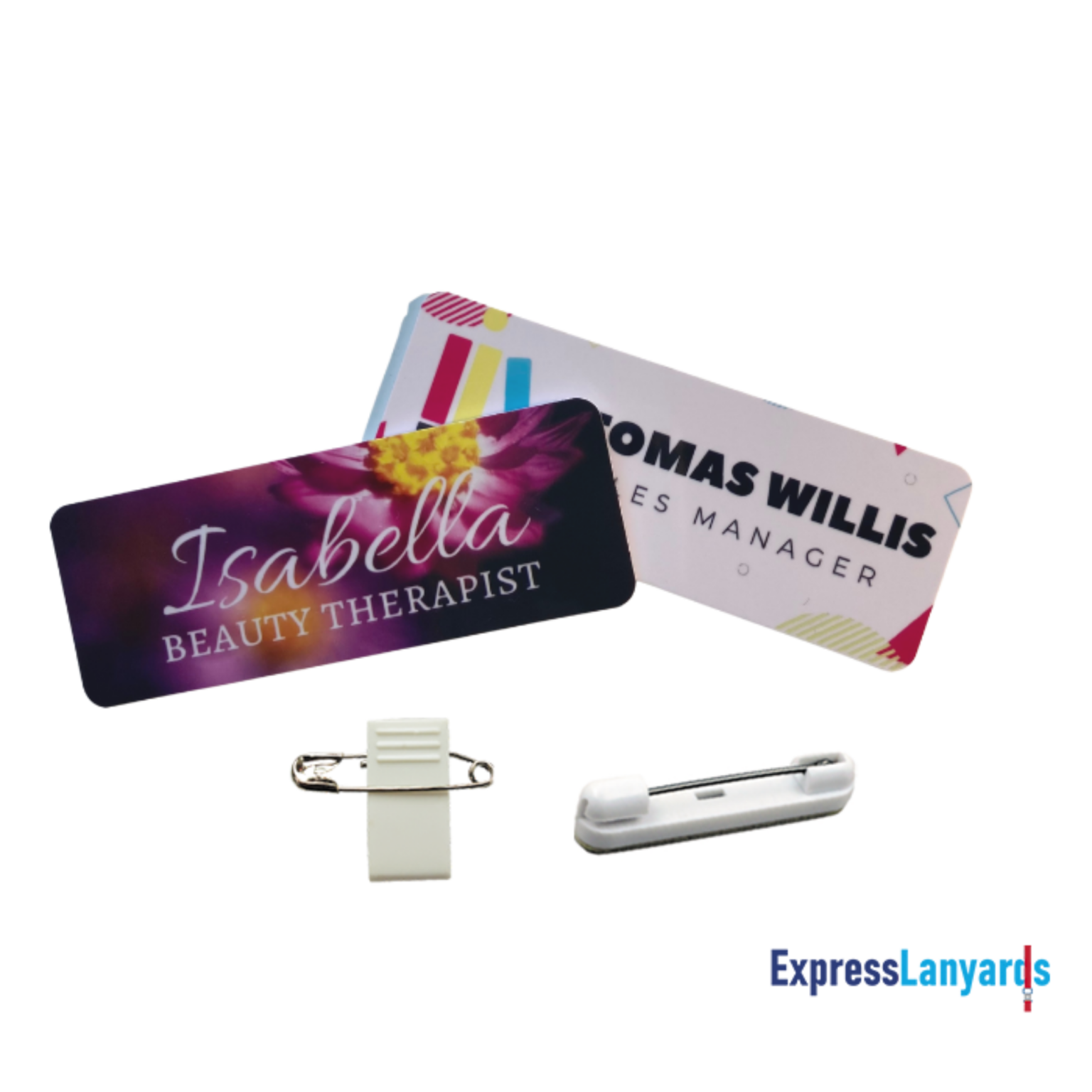 Staff Name Tags and Epoxy Badges | Express Lanyards