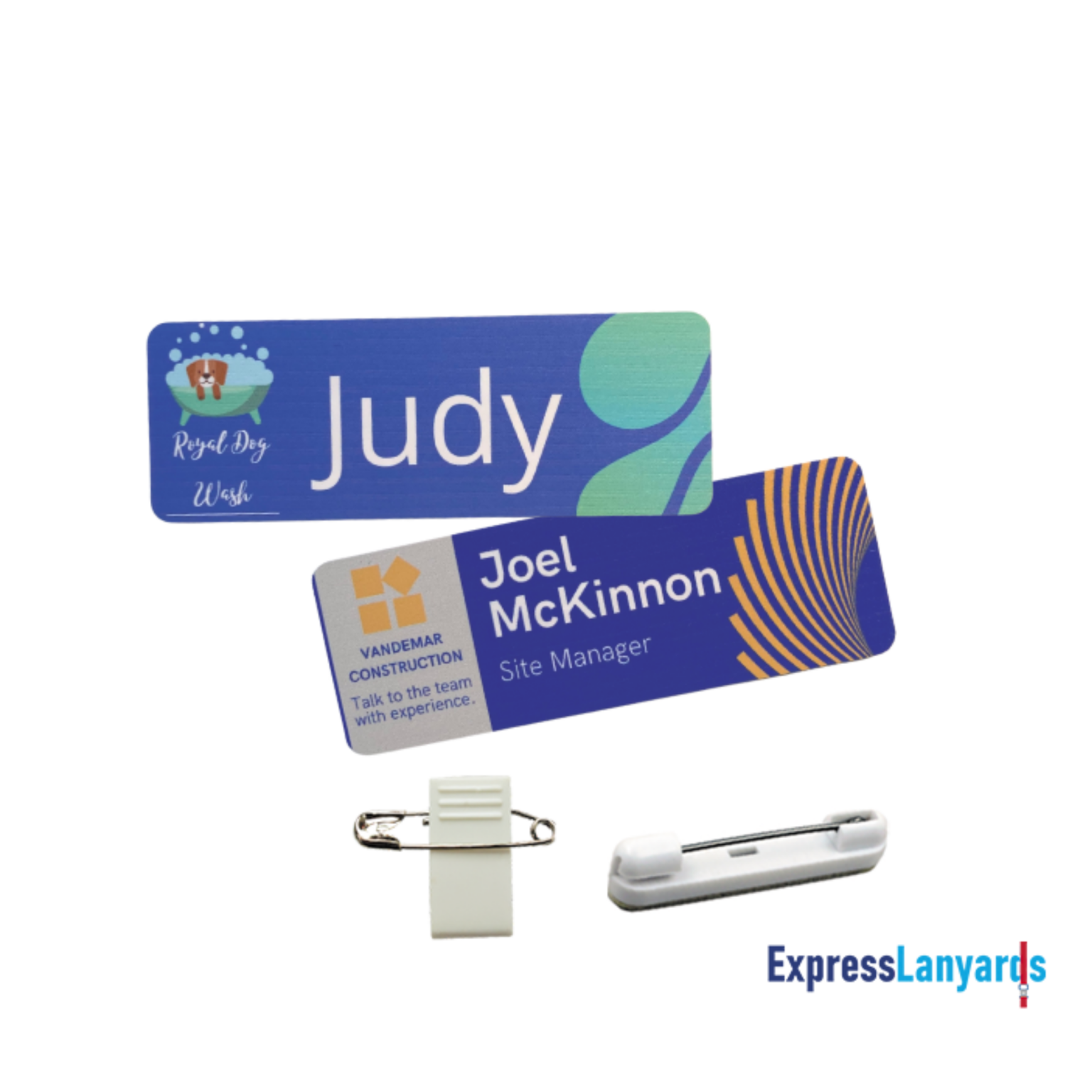 Heavy Duty PET Plastic Staff Badge Full Colour - Express Lanyards