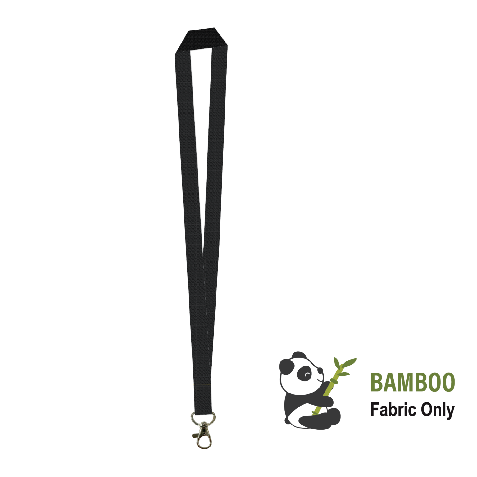 Bamboo Unprinted Lanyard with Deluxe Swivel - Express Lanyards