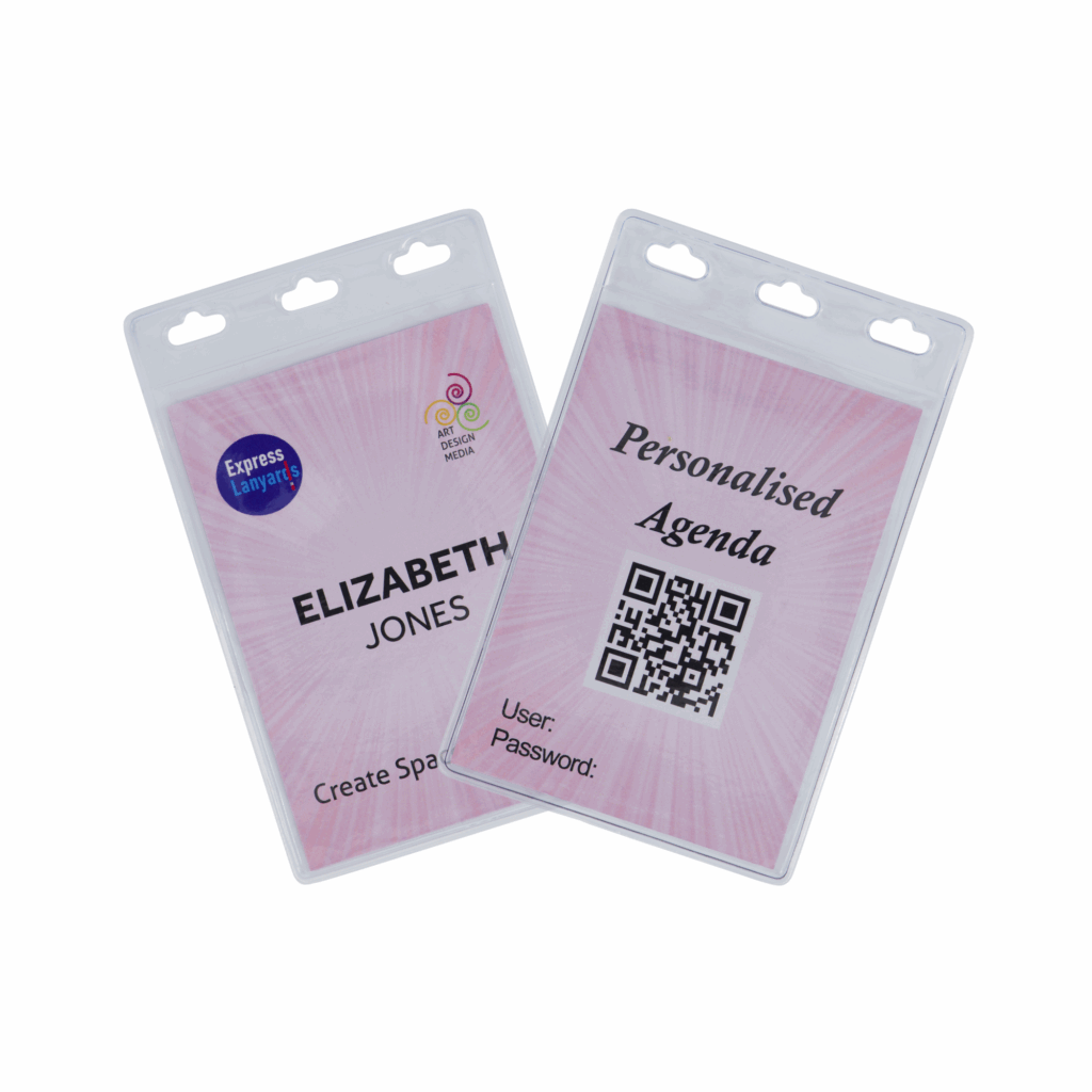 Ready to Wear Conference Name Tag 74 x 105mm Portrait - Express Lanyards