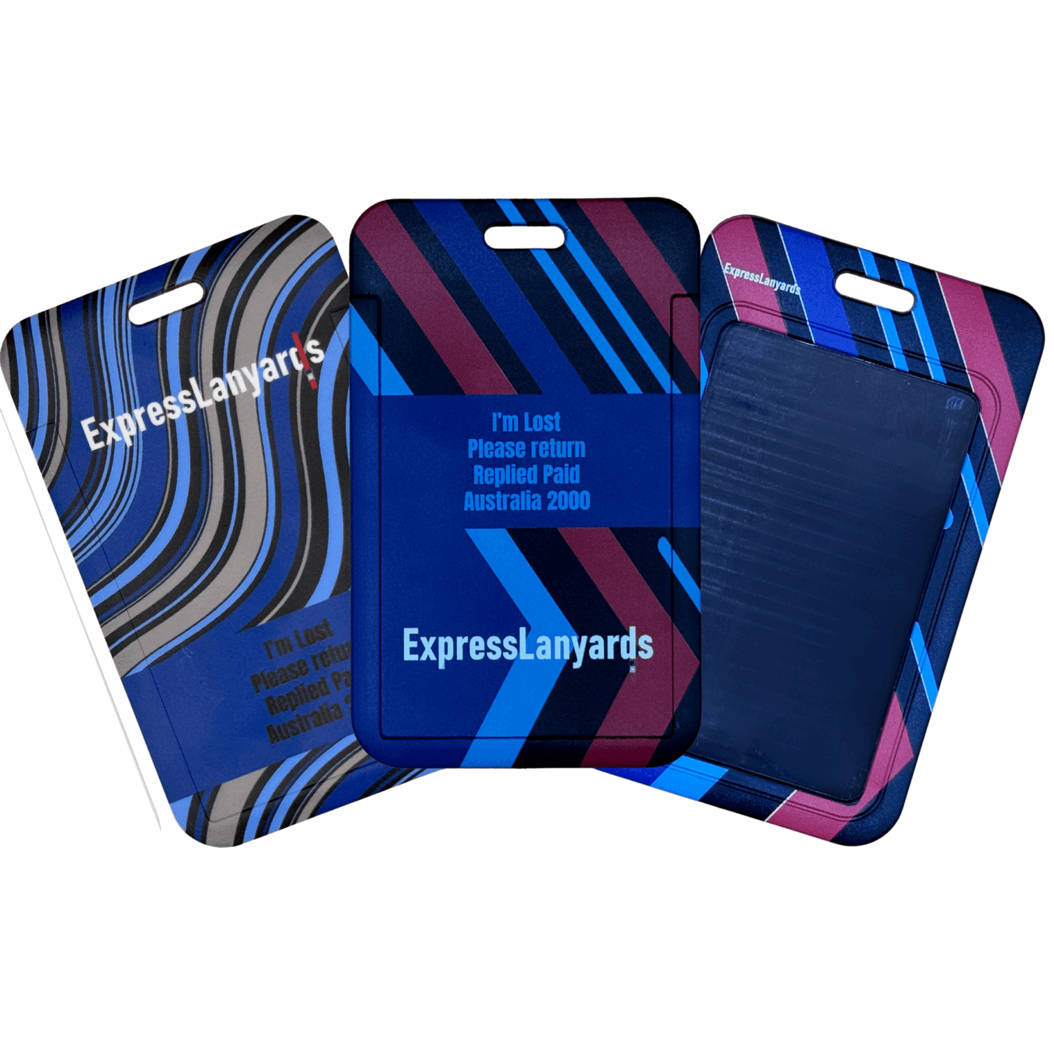 Portrait ID Card Holders | Vertical PVC | Express Lanyards